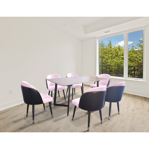 Vixie Modern Italian Leather Dining Room Chairs | Wayfair